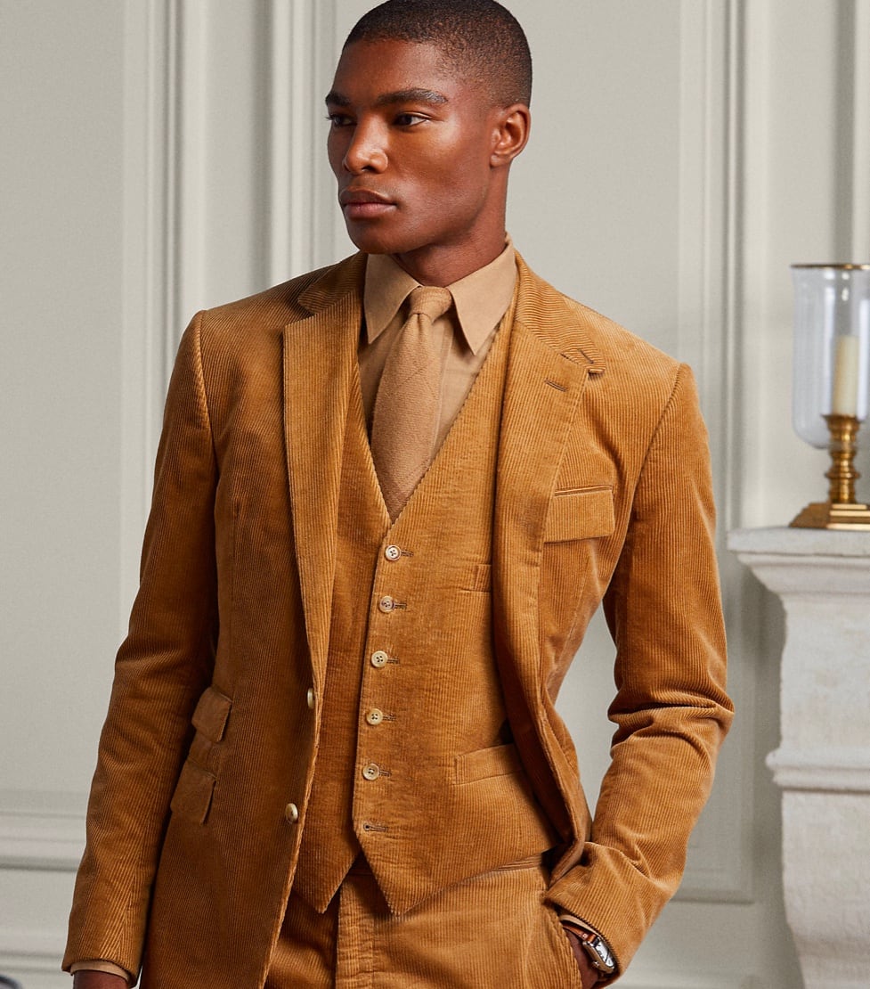 orange button wearer